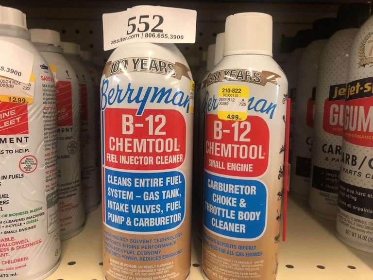 (9) B-12 Chemtool Fuel Injector & Carb/Choke Cleaner (6) 15oz & (3 ...