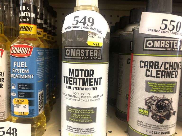 (6) Master Mechanic Motor Treatment Fuel System 16oz - Assiter Auctioneers