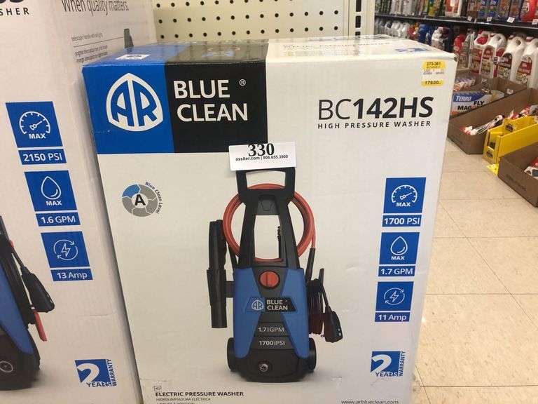 AR Blue Clean Electric Pressure Washer BC142HS - Assiter Auctioneers