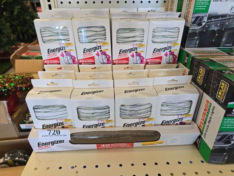 (36) Boxes Energizer Holiday Lighting, 40LED Microdots, Battery Operated - Assiter Auctioneers