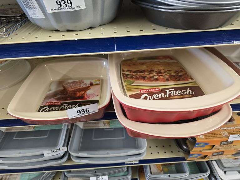 Good Cook 9 x 81/2 Baking Dish w/(2) 13.8 x 9 Stoneware - Assiter ...