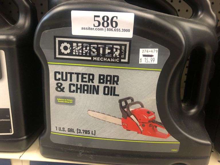 (3) Master Mechanic Cutter Bar & Chain Oil - Assiter Auctioneers