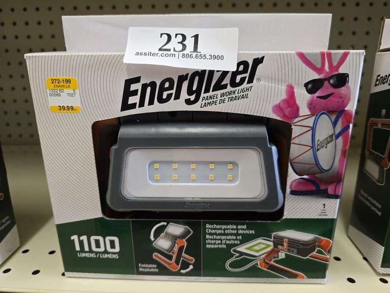 Energizer Rechargeable Panel Light - Assiter Auctioneers
