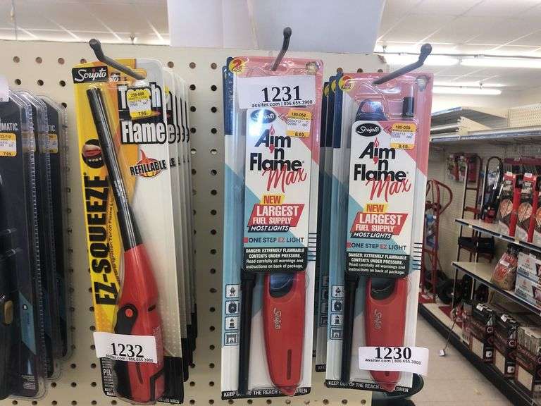 (5) 2 pack Scripto Aim'N Flame Max Lighters - Assiter Auctioneers