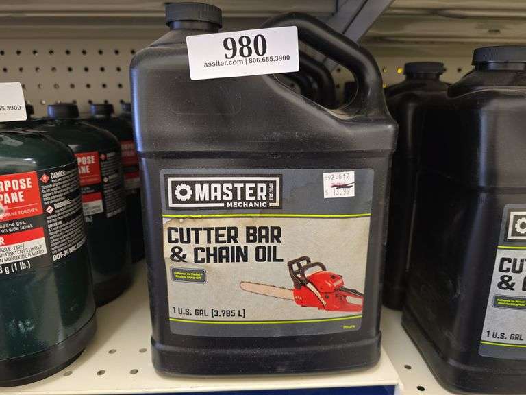 (3)gal Master Mechanic Cutter Bar & Chain Oil - Assiter Auctioneers
