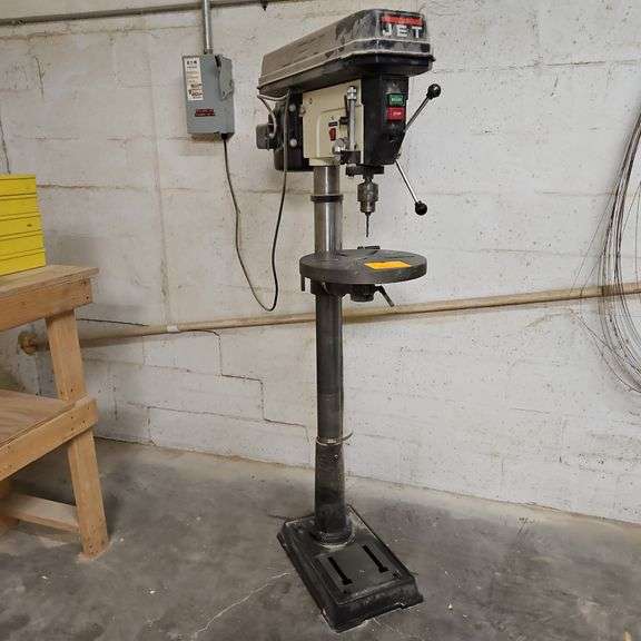 Jet Pedestal Drill Press W/ Light JDP-17MF 115/230V Single Phase - Assiter Auctioneers