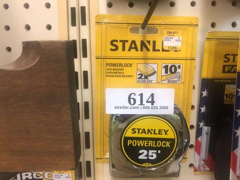 Stanley 25ft Power Lock Tape Measure - Assiter Auctioneers