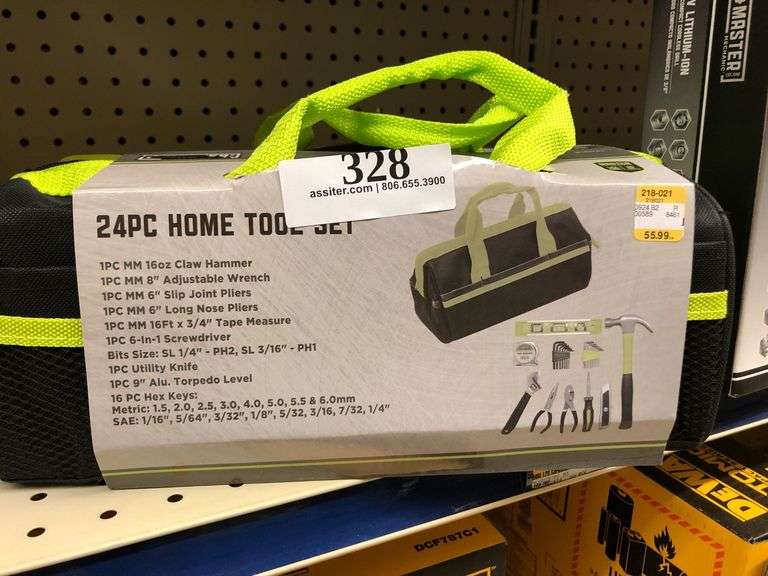 Master Mechanic 24Pc Home Tool Set 218021 - Assiter Auctioneers