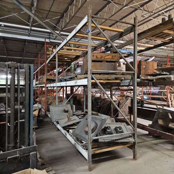 9' 6" x 3' 6" (2) Section 3 Tier Pallet Rack - Assiter Auctioneers