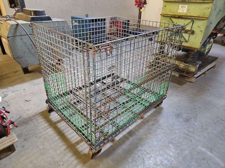 Folding Metal Gaylord Basket - Assiter Auctioneers