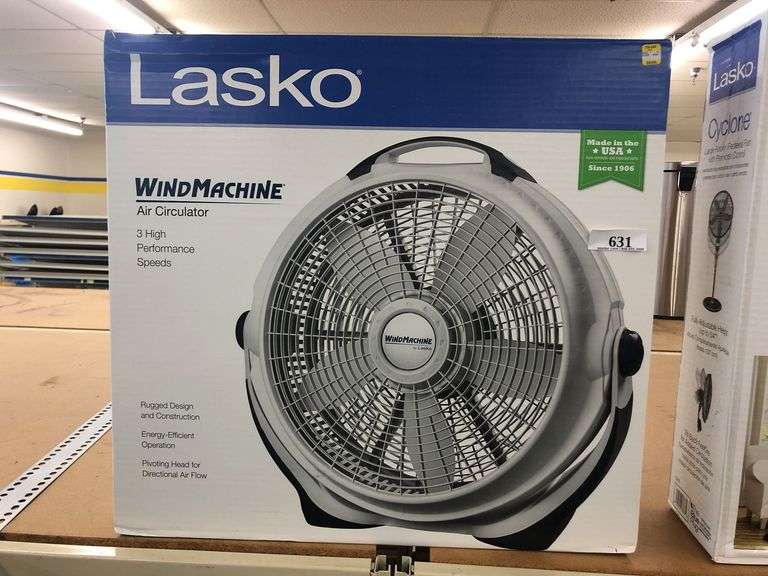 Lasko 22" Wind Machine w/Blue Plug #3300 - Assiter Auctioneers