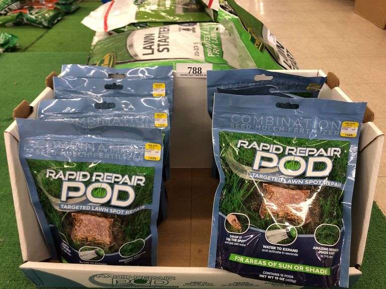 (9) 15oz Rapid Repair Pods lawn Spot Repair - Assiter Auctioneers