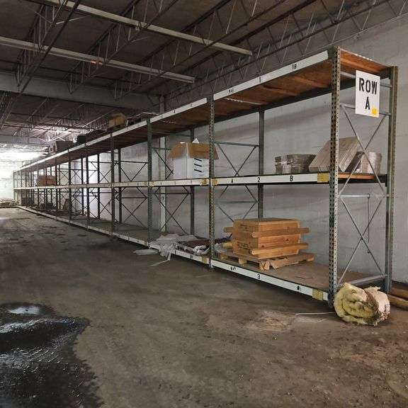 "Row A" 10' x 4' (13) Section 3 Tier Pallet Rack - Assiter Auctioneers