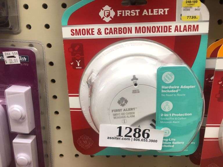 First Alert Smoke & Carbon Monoxide Alarm Wired - Assiter Auctioneers