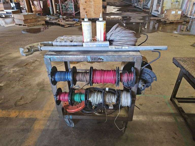 Electrical Wire Cart & Tools, Fish Tape, Banfield Conduit Bender ...