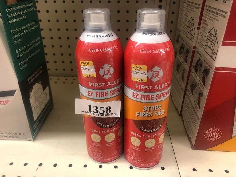 (2) First Alert Fire Spray 18oz - Assiter Auctioneers