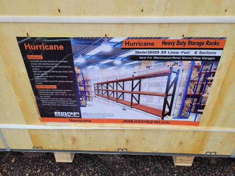 QH39 Hurricane Heavy Duty Storage Racks - Assiter Auctioneers