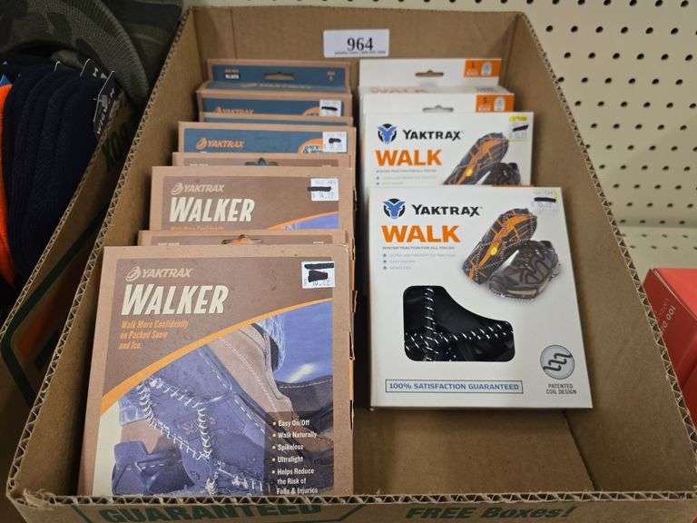(7) Yaktrax Walker Traction sz. XS, S, L - Assiter Auctioneers