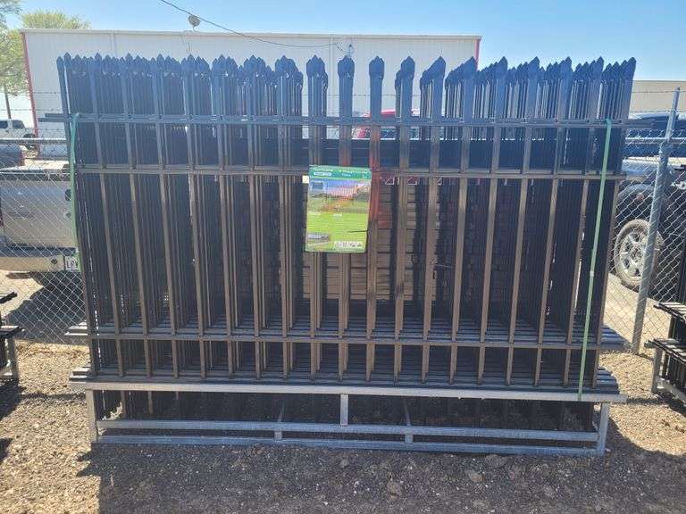 Hurricane F10 10' Wrought Iron Site Fencing Sections (220') - Assiter ...