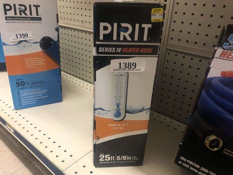 Pirit Series IV Heated Hose 5/8"id x 25ft PWL-04-25 - Assiter Auctioneers
