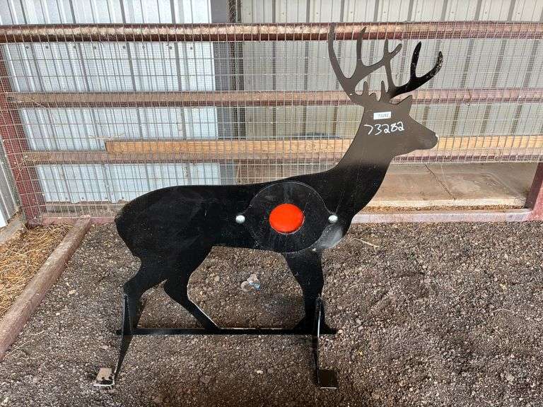 3/8" AR500 Steel Deer Shooting Target - Assiter Auctioneers