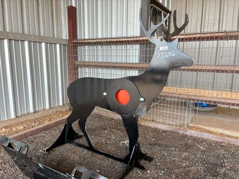 3/8" AR500 Steel Deer Shooting Target - Assiter Auctioneers