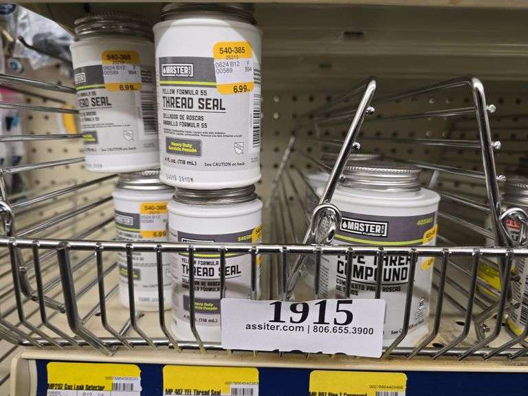 (4) Master Plumber Yellow Formula 5s Thread Sealant & Pipe Thread ...