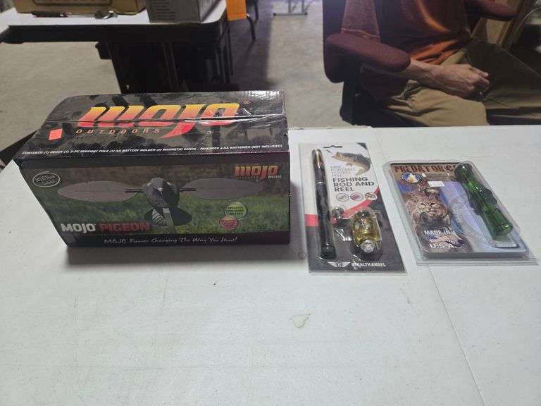 Mojo Pigeon Decoy, Predator Call, Mini Portable Pocket Pen Fishing Rod ...