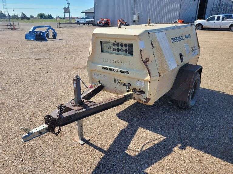 Ingersoll-Rand Bumper Pull Single Axle Towable Air Compressor - Assiter ...