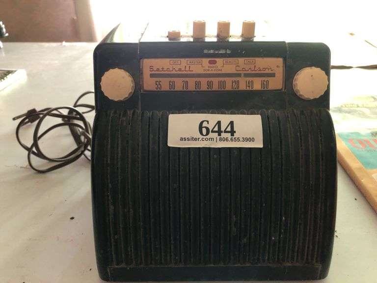 Sitchel Carlson Radio Dor-A-Fone 7 x 7 x 6 - Assiter Auctioneers