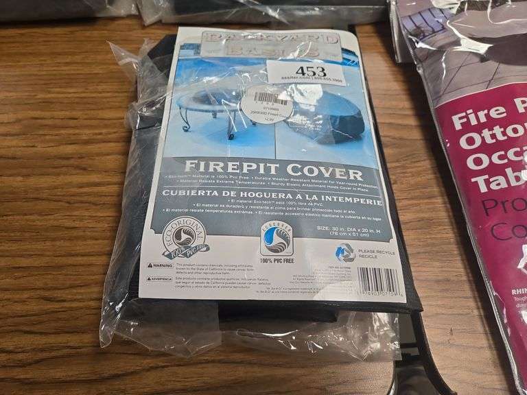 Backyard Basics Fire Pit Cover - Assiter Auctioneers