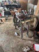 Table with crowbars ,tools, misc - Assiter Auctioneers