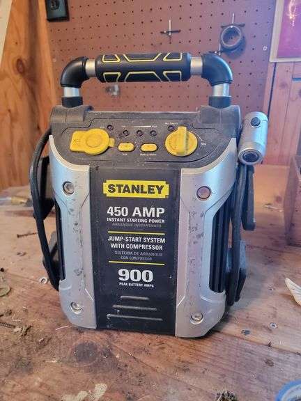 Stanley 450 Amp jump start system with compressor - Advantage Auction