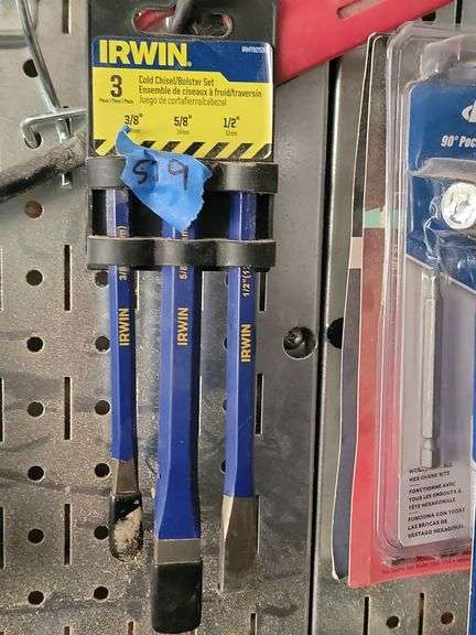 Three-piece Irwin chisel set - Advantage Auction