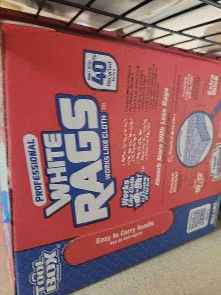 Rags in a box and pathway lighting set - Advantage Auction