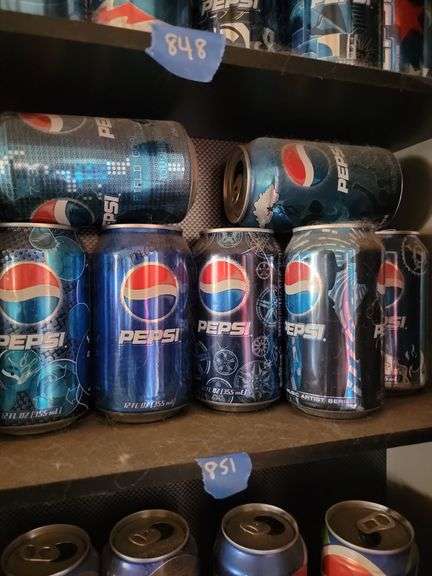 Blue Pepsi cans - Advantage Auction