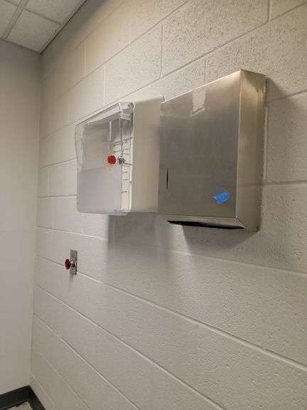 Paper towel holder, first aid box, box only will need to be removed by ...