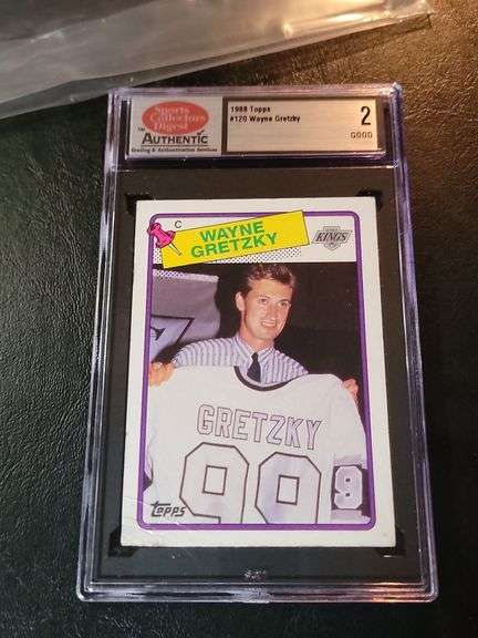 1988 Topps Wayne Gretzky, #120, graded 2 SCD - Advantage Auction