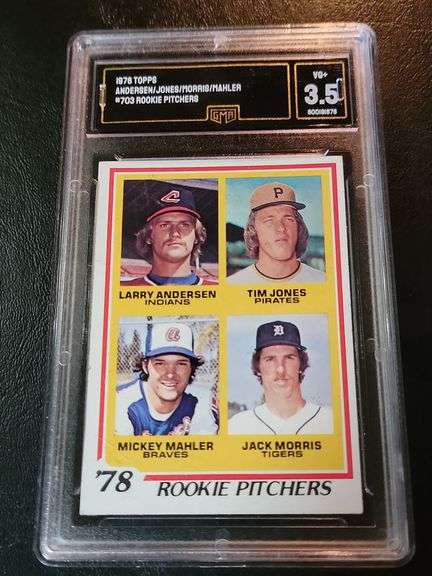 1978 Topps Jack Morris rookie card, #703, graded 3.5 GMA - Advantage ...