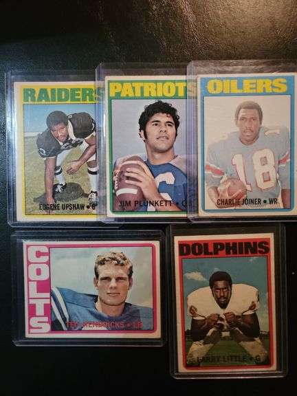 Five 1972 football rookie cards, all Hall of Fame players - Advantage ...