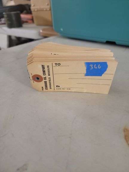 Standard oil company tags - Advantage Auction