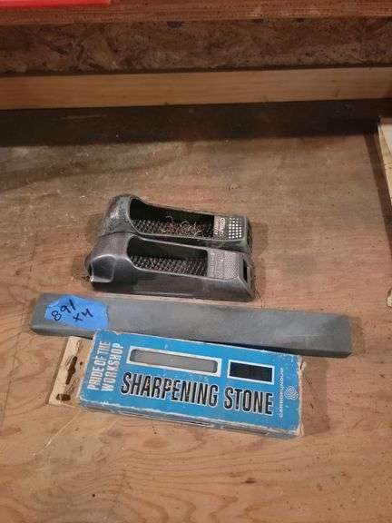 Two sharpening stones and two Stanley rasps - Advantage Auction
