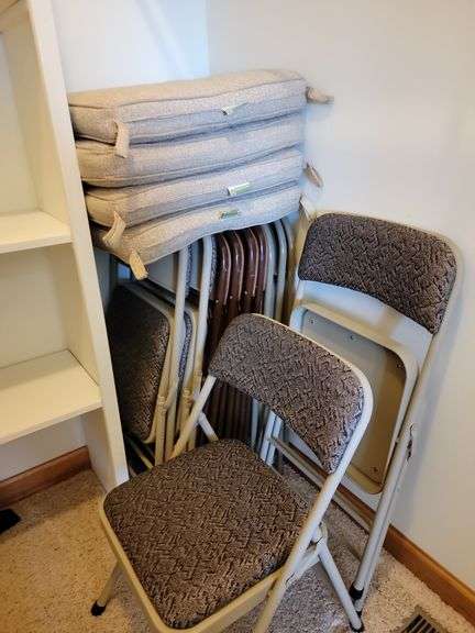 11 chairs & 4 cushions - Advantage Auction