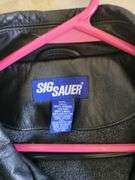 Sig Sauer brand extra extra large men's leather jackets - Advantage Auction