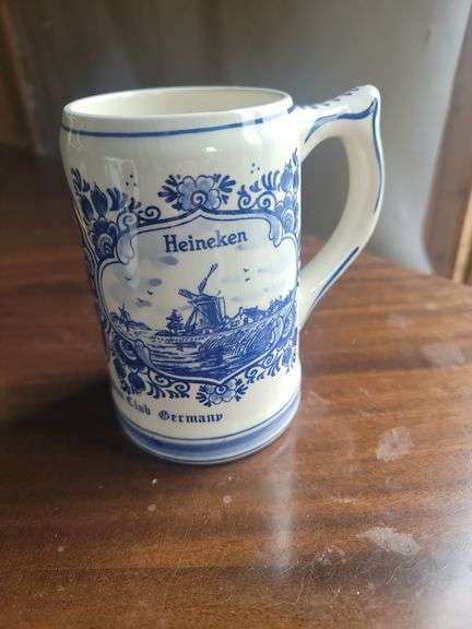 Two Heinken blue Delfs Hand painted made in Holland - Advantage Auction