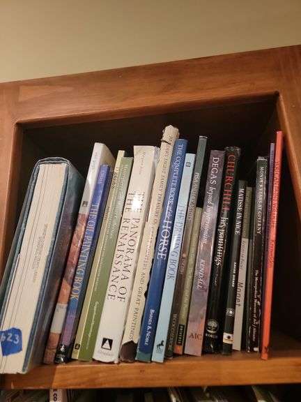 Art books, top shelf only - Advantage Auction