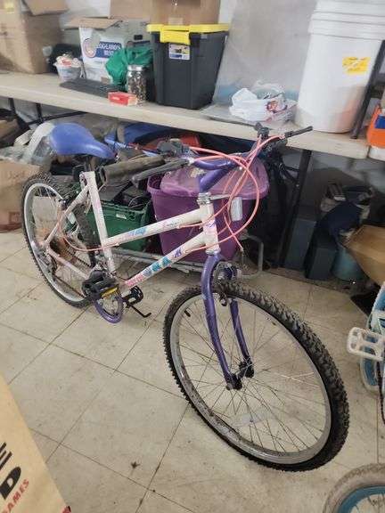 Northern ridge magna youth bicycle purple and white - Advantage Auction