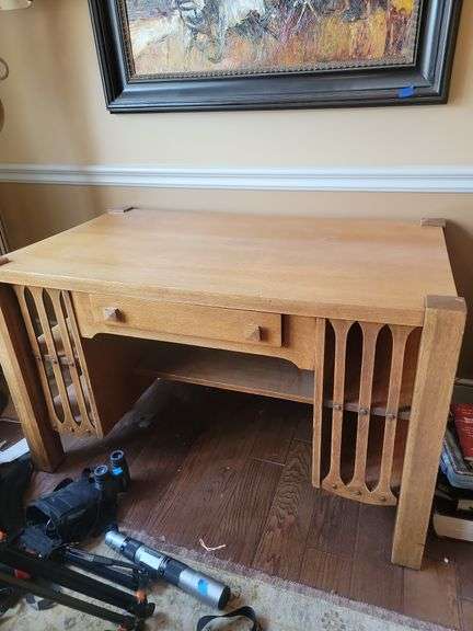 Oaks arts writing desk - Advantage Auction