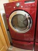 LG sensor dry dryer with stand, and drying rack, red, very nice ...