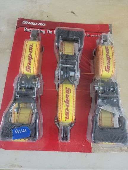 New in package snap on ratcheting tie down straps 1515 foot.By one and ...